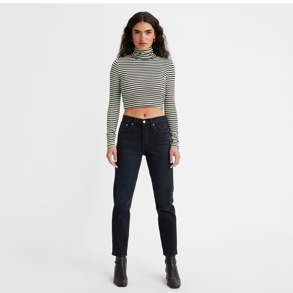 Levi's | Jeans | Levis Premium Wedgie Icon Fit Button Fly Black Jeans | Poshmark